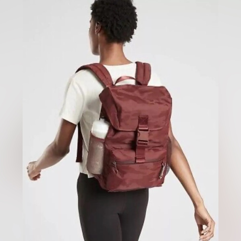 Athleta Venture Utility Backpack In Cognac Brown Camo… - Gem